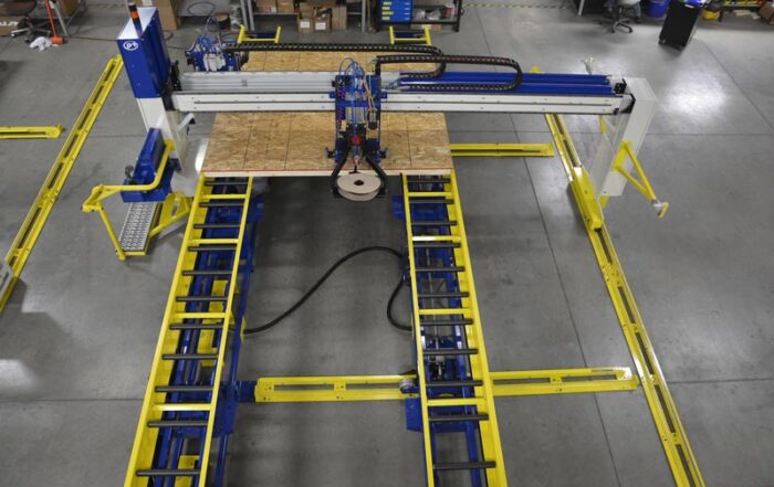 Dual Beam Sheathing Station | Panelizing Equipment - Panels Plus