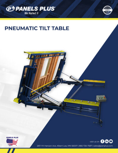 Pneumatic Tilt Table | Panelizing Equipment - Panels Plus